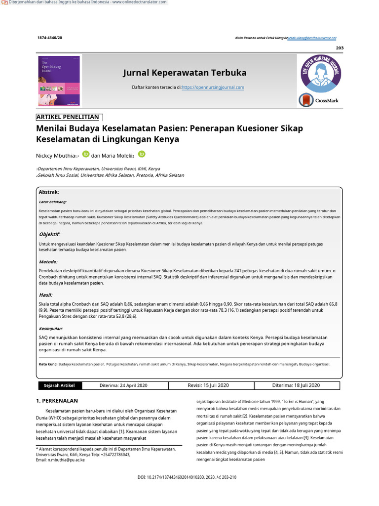 SAQ en Id | PDF | Kesehatan Holistik