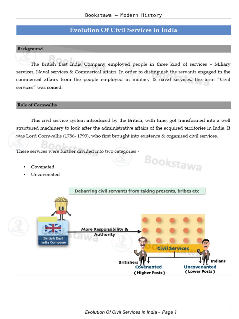 Evolution of Indian Civil Services | PDF | Civil Service | Government