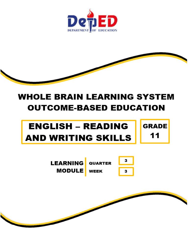 Grade 11 Reading & Writing Module | PDF | Analogy | Causality