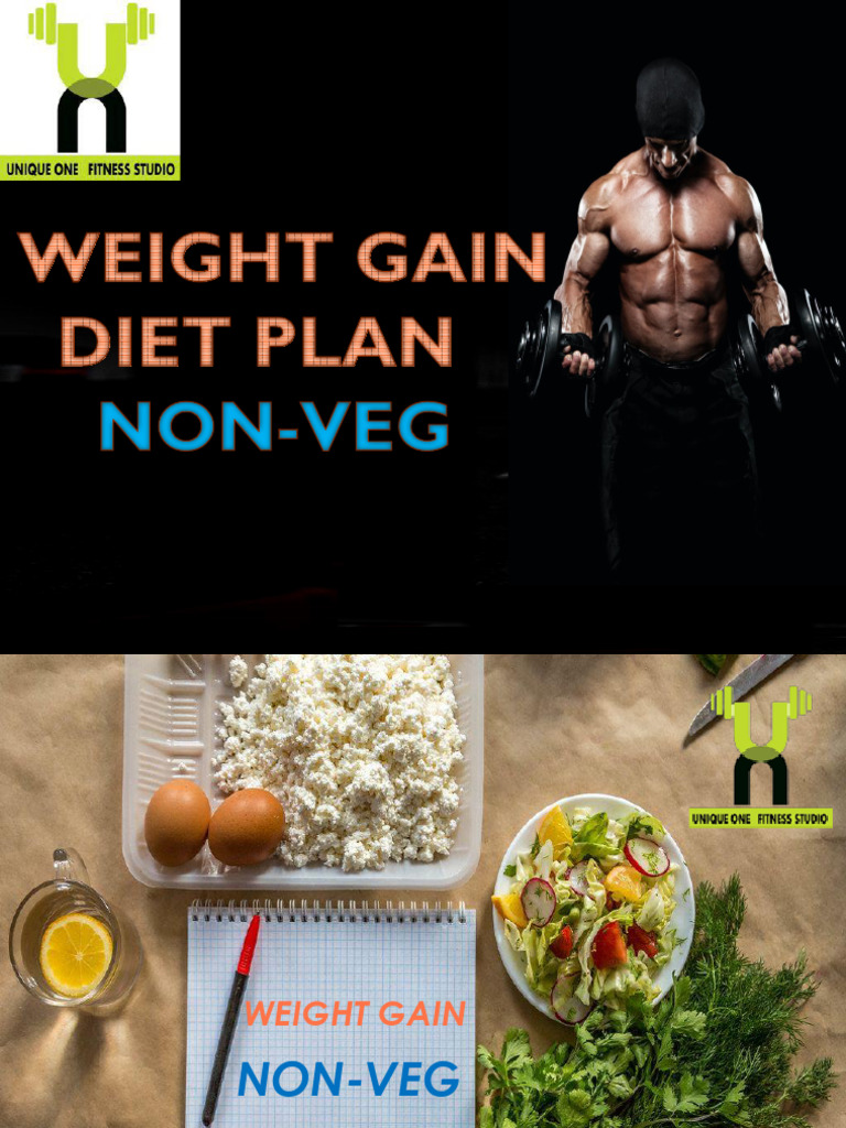 Weight Gain Diet Plan - Non-Veg | PDF | Peanuts | Foods
