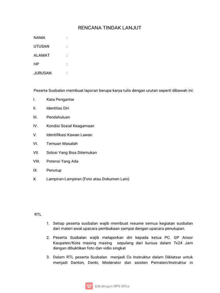 RTL Susbalan 2021 | PDF