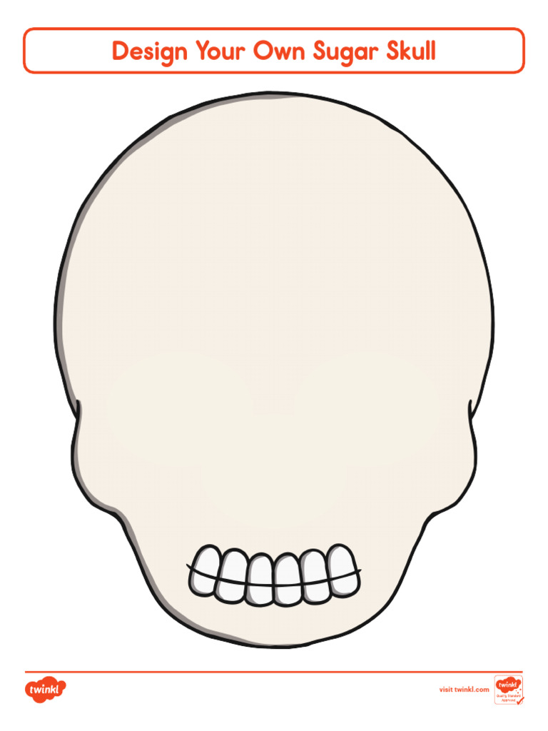 Design Your Own Sugar Skull Cut and Paste Activity | PDF