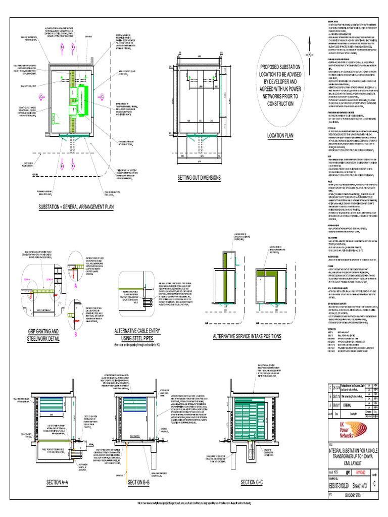 Eds 07 3102 20 Integral Substation For A Single Transformer Up To ...