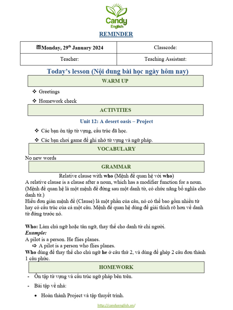 EW4 Unit 12 Project | PDF
