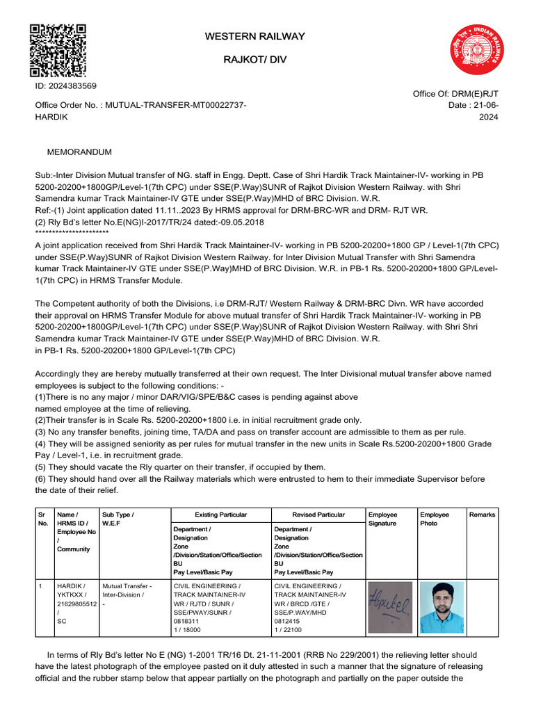 Memo HARDIK | PDF