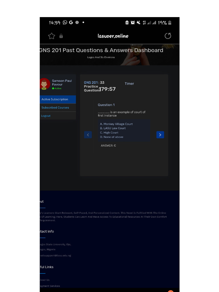 GNS 201_ OER (PAST QUESTIONS) DARK MODE | PDF