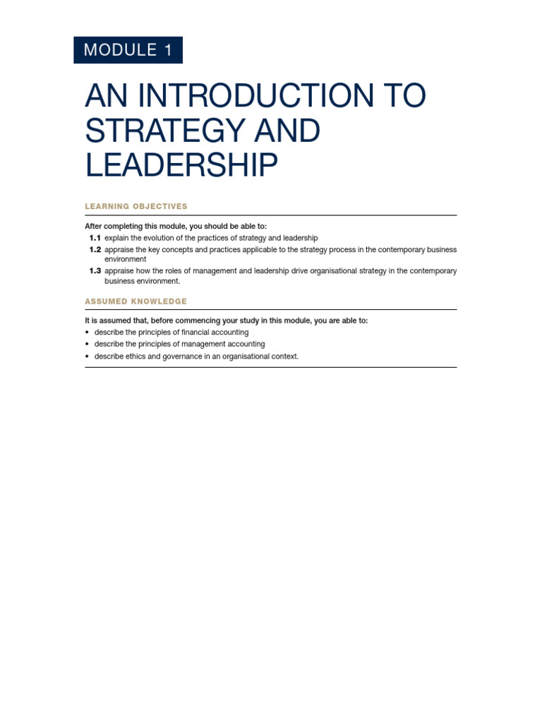 Module 1 GSL - Study - Guide - 3rd - Edition-16-83 | PDF | Strategic ...
