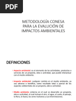 Metodo de Vicente Conesa | PDF | Evaluación de impacto ambiental | Matriz (Matemáticas)