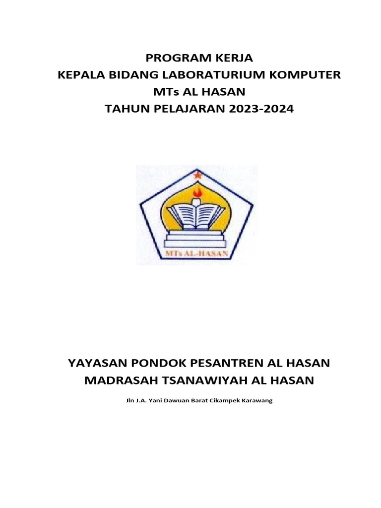 Program Kerja Lab Komputer 2023-2024 | PDF