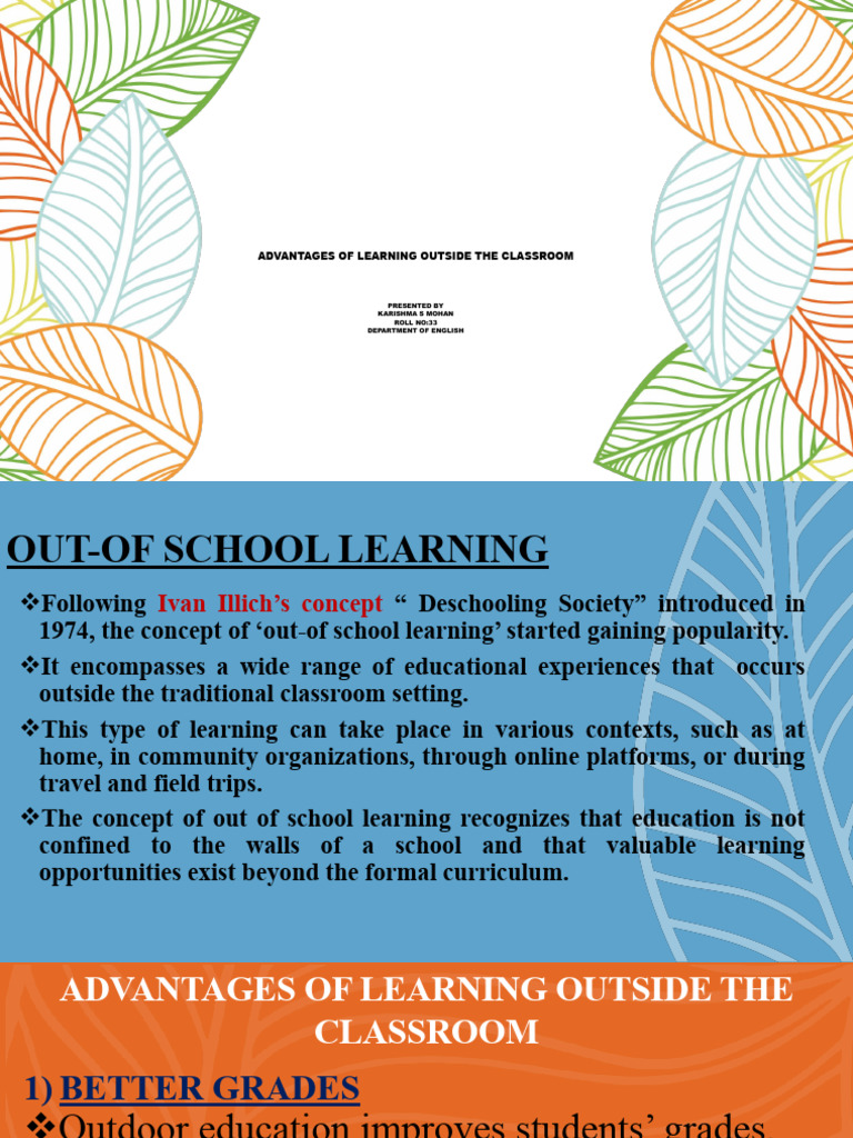 Benefits of Outdoor Learning | PDF | Learning | Attitude (Psychology)
