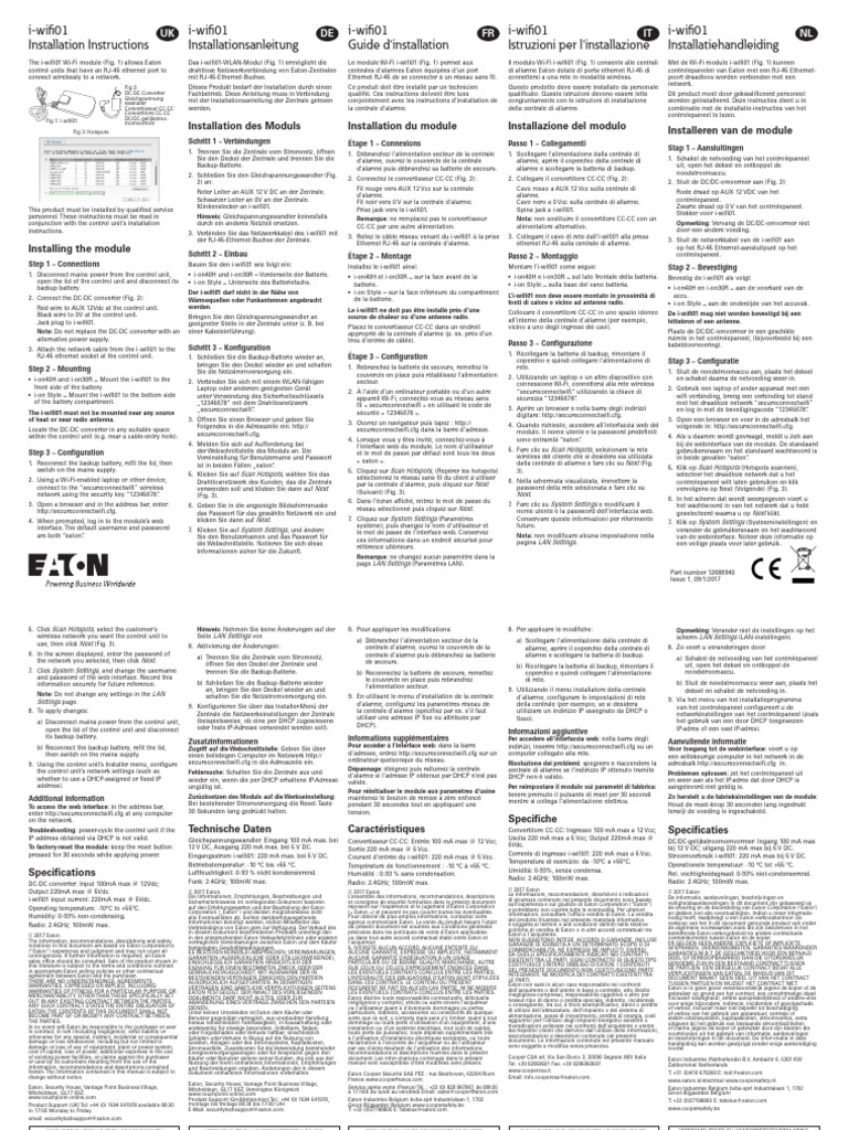 i-WiFi Module Installation Instructions ML | PDF | Telecommunications | Computer Networking
