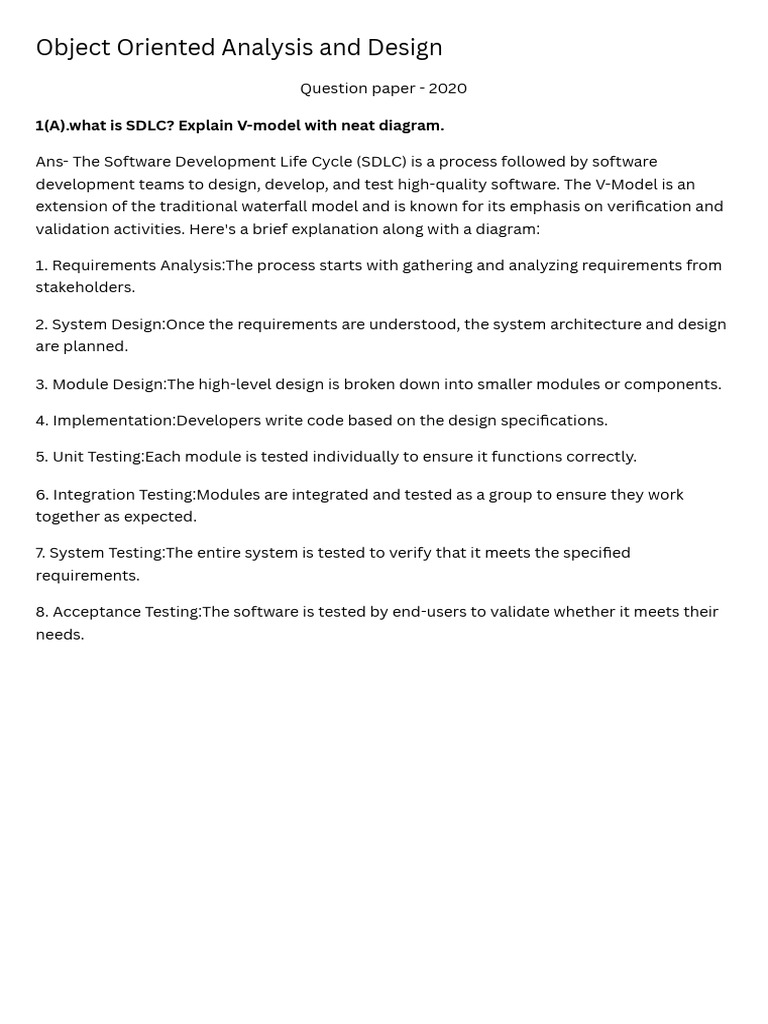 Object Oriented Analysis and Design - 20240418 - 110237 - 0000 | PDF | Inheritance (Object ...