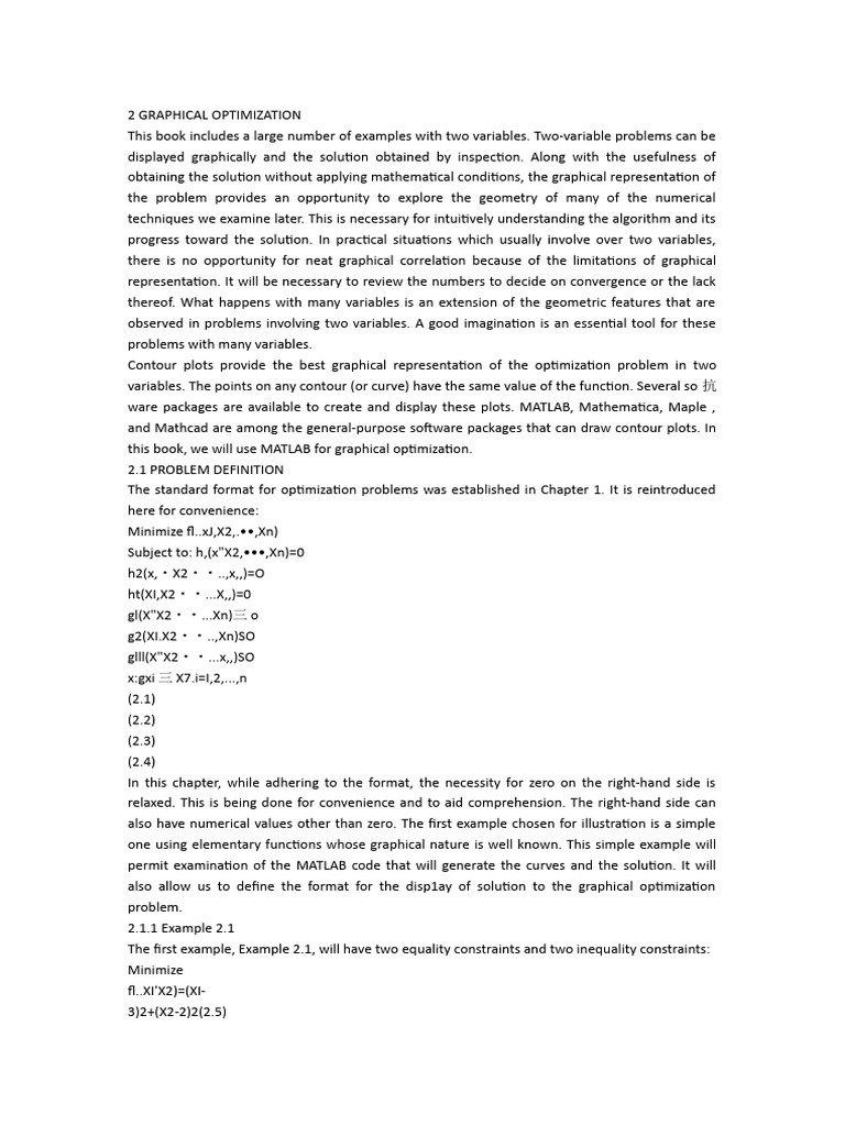 2 Graphical Optimization | PDF | Mathematical Optimization | Matlab 2 Graphical Optimization | PDF | Mathematical Optimization | Matlab