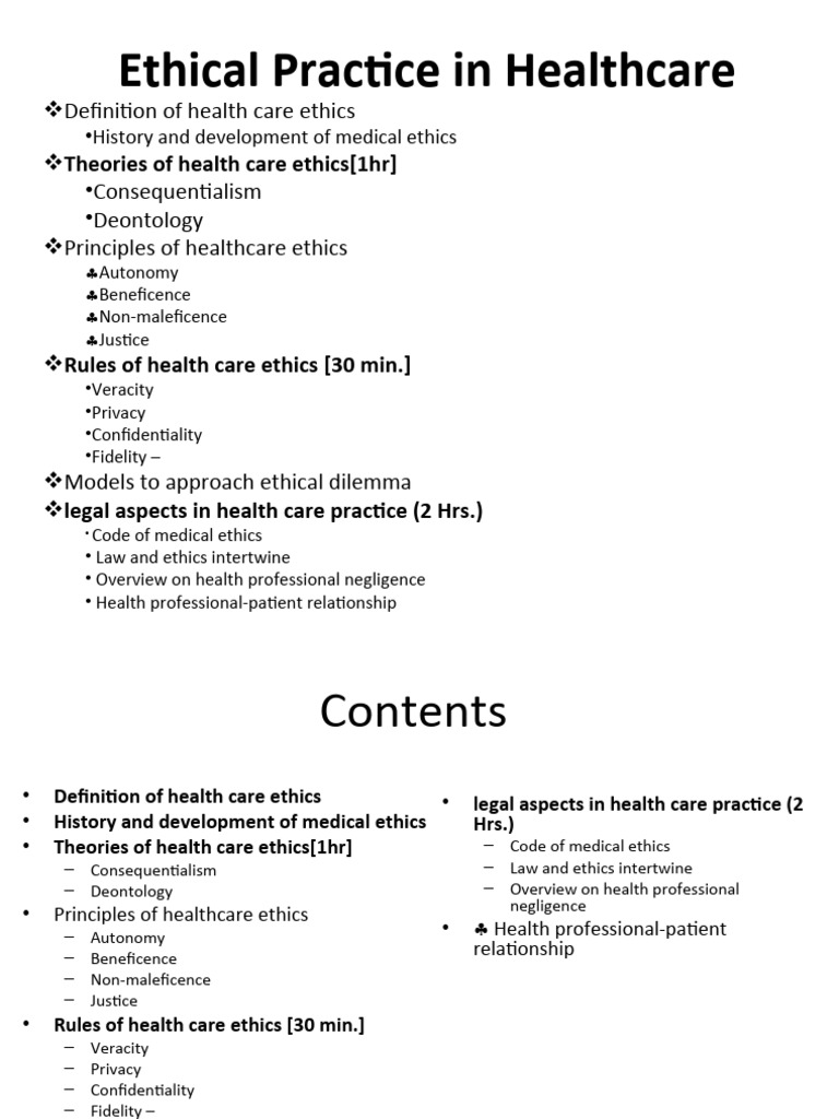 Ethical Practice in Healthcare-Sane 2016 | PDF | Medical Ethics ...