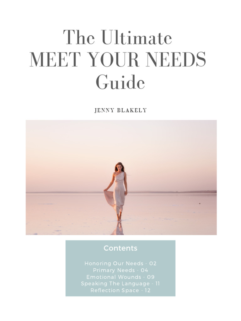 The Ultimate Meet Your Needs Guide | PDF | Attachment Theory | Thought