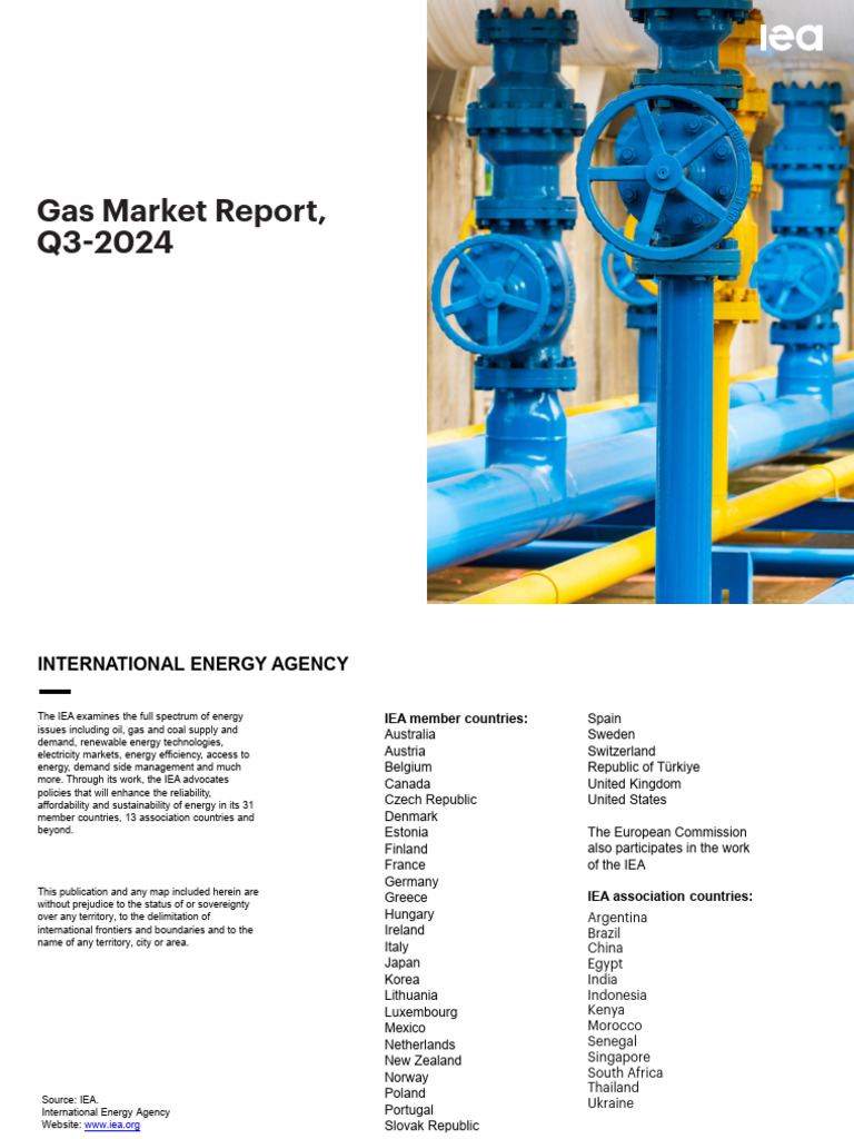 GasMarketReport, Q3 2024 | PDF | International Energy Agency | Natural Gas