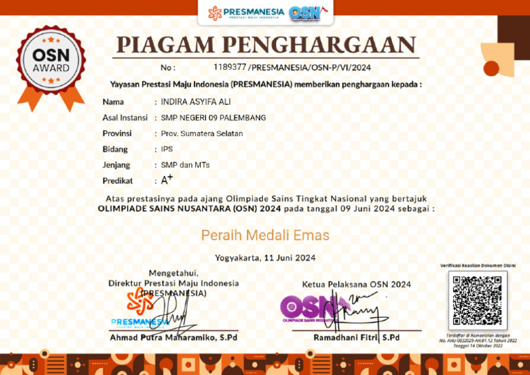 Piag - IPS - OSN 2024 | PDF