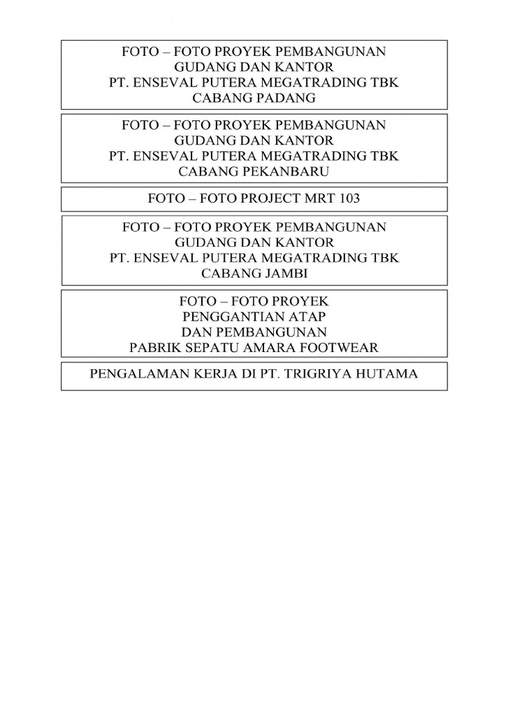 Company Profile PT Inti Gamanirmala Daftar Isi 2 | PDF