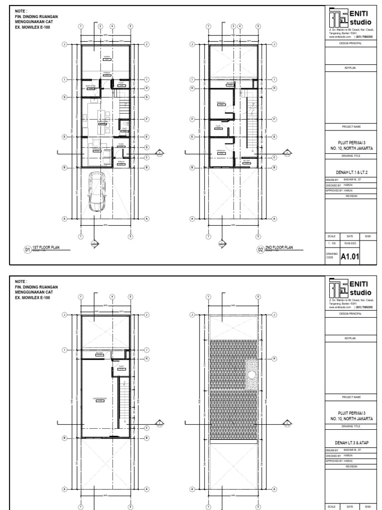 Pluit Permai 3 No.19 & 19a - Civil Drawings | PDF