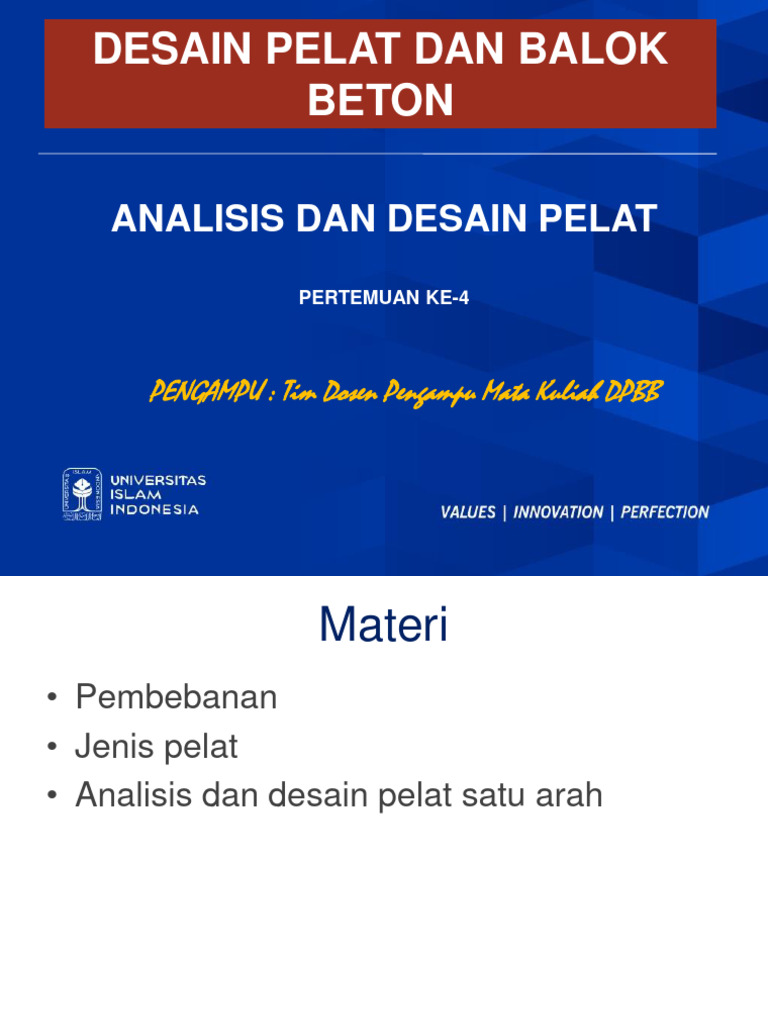 Pelat 1 Arah | PDF