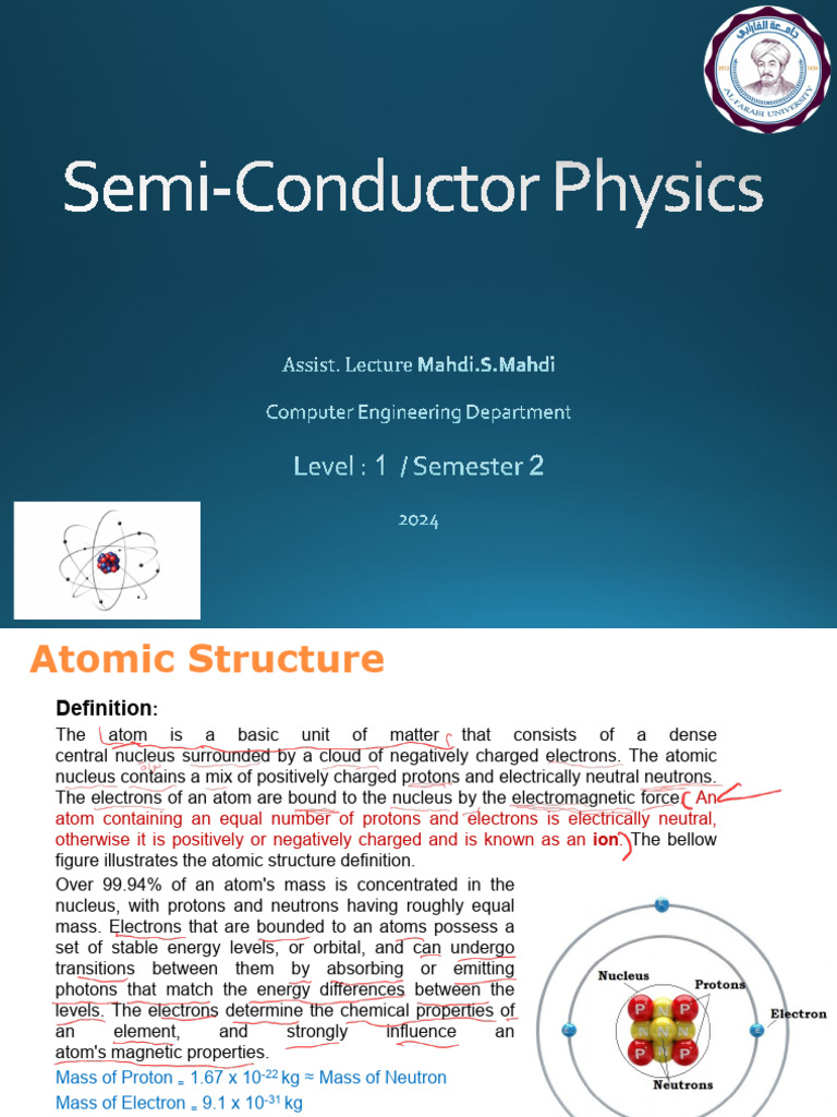Semi Conducters | PDF | Semiconductors | Doping (Semiconductor)