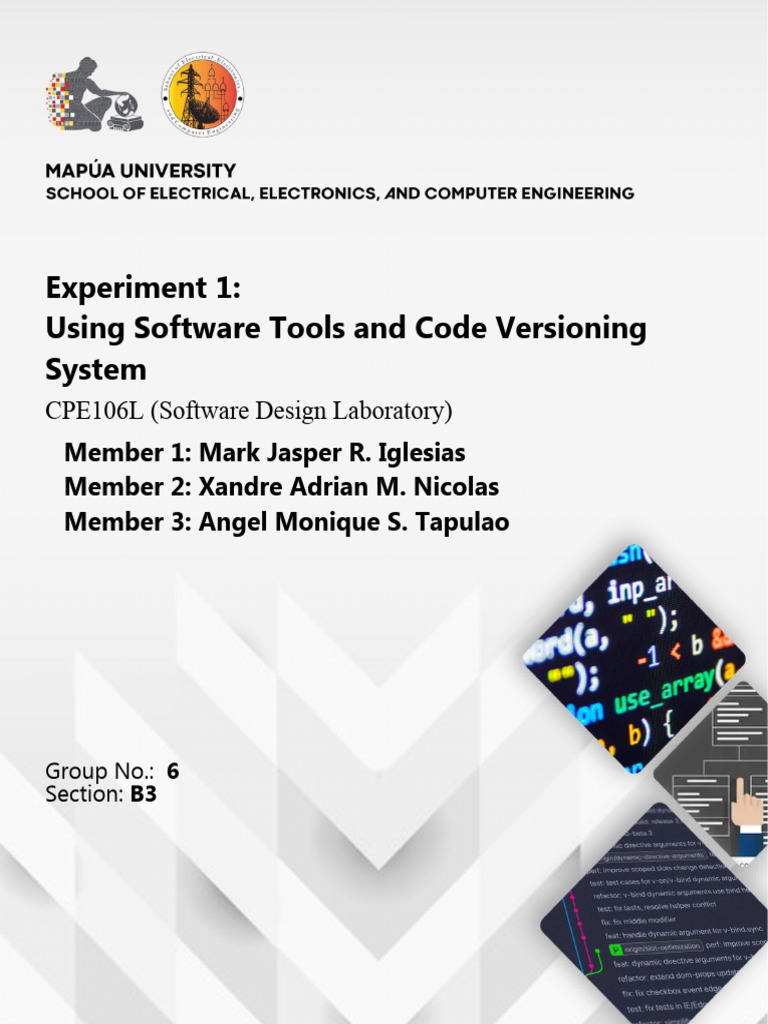 Lab Report Template CPE106L 1 | PDF | Version Control | Application Software