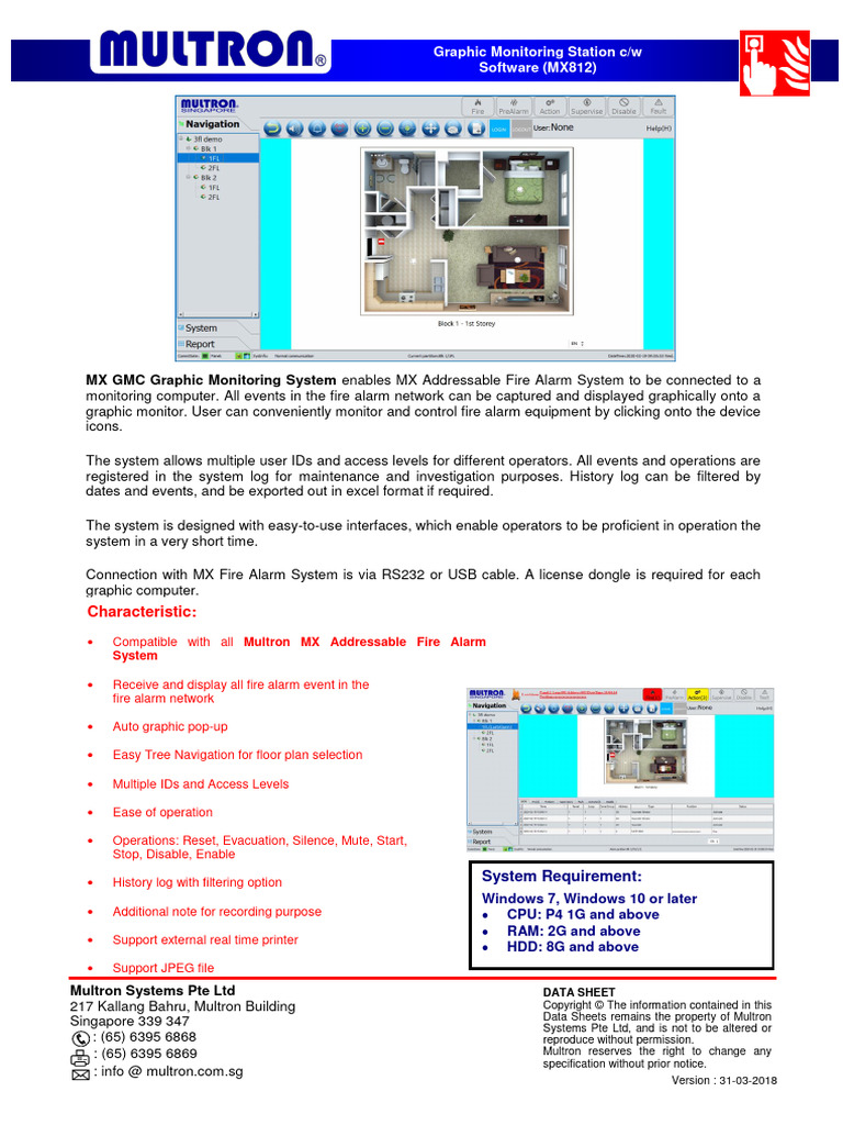 Multron MX812 Graphic Monitoring Station Software | PDF | Icon ...