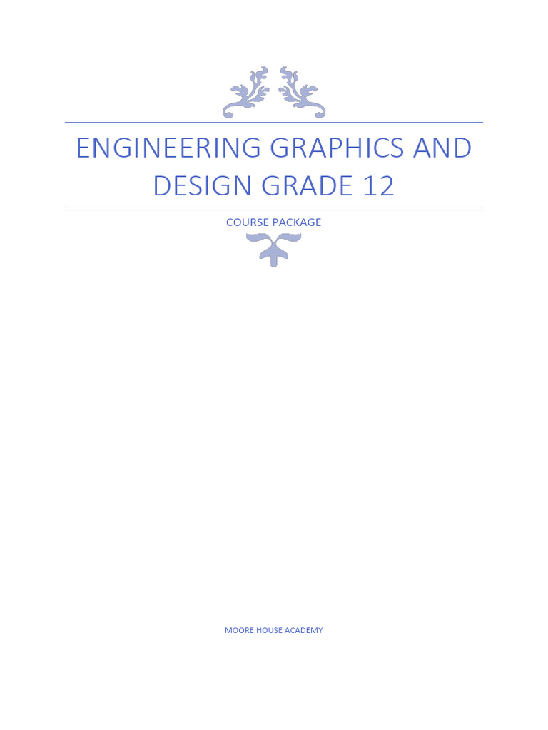 Grade 12 EGD Course Overview | PDF | Drawing | Geometry
