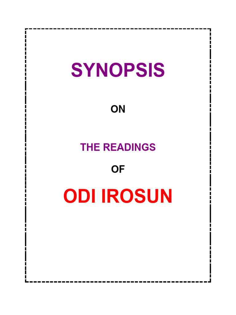 05 Odi Irosun | PDF | Religión étnica | Creencia religiosa y doctrina
