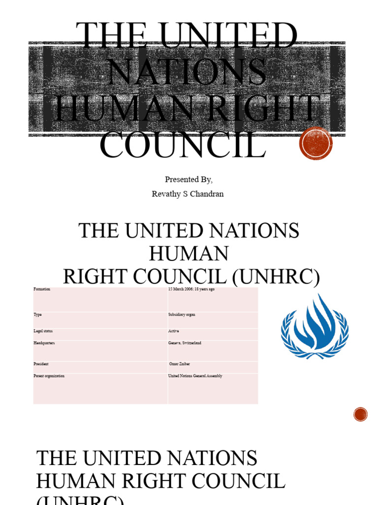 The United Nations Human Right Council | PDF | Human Rights | Justice