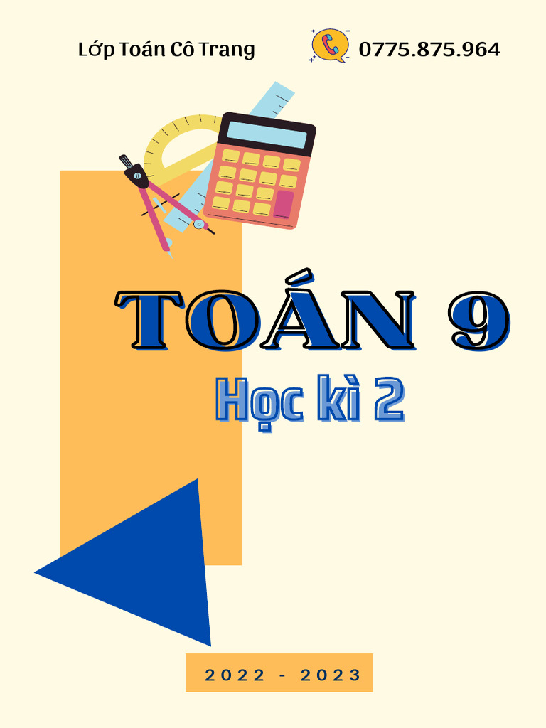 TÀI LIỆU TOÁN 9 HK2 | PDF