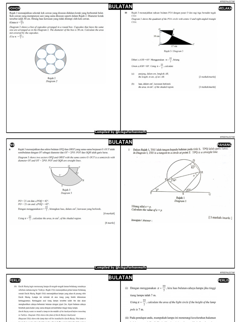 BULATAN 2023 by @cikgufarhanmath | PDF