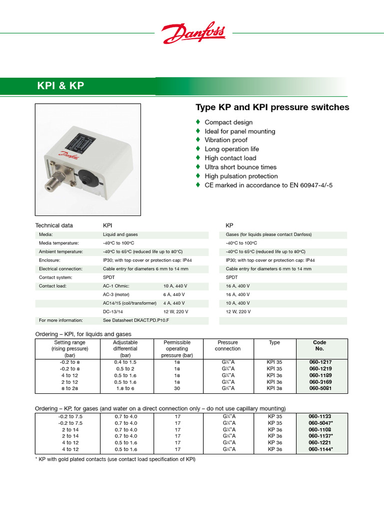 KPIKPdatasheet | PDF | Switch | Electrical Engineering