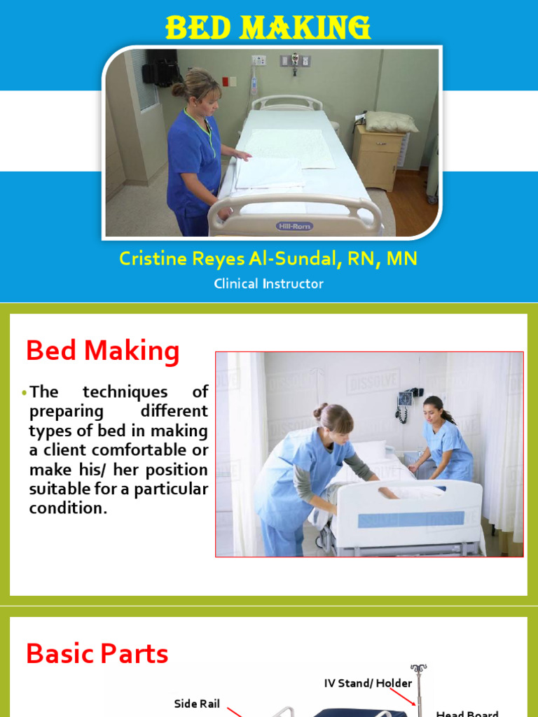 Bed Making Slideshare | PDF | Bed | Bedding