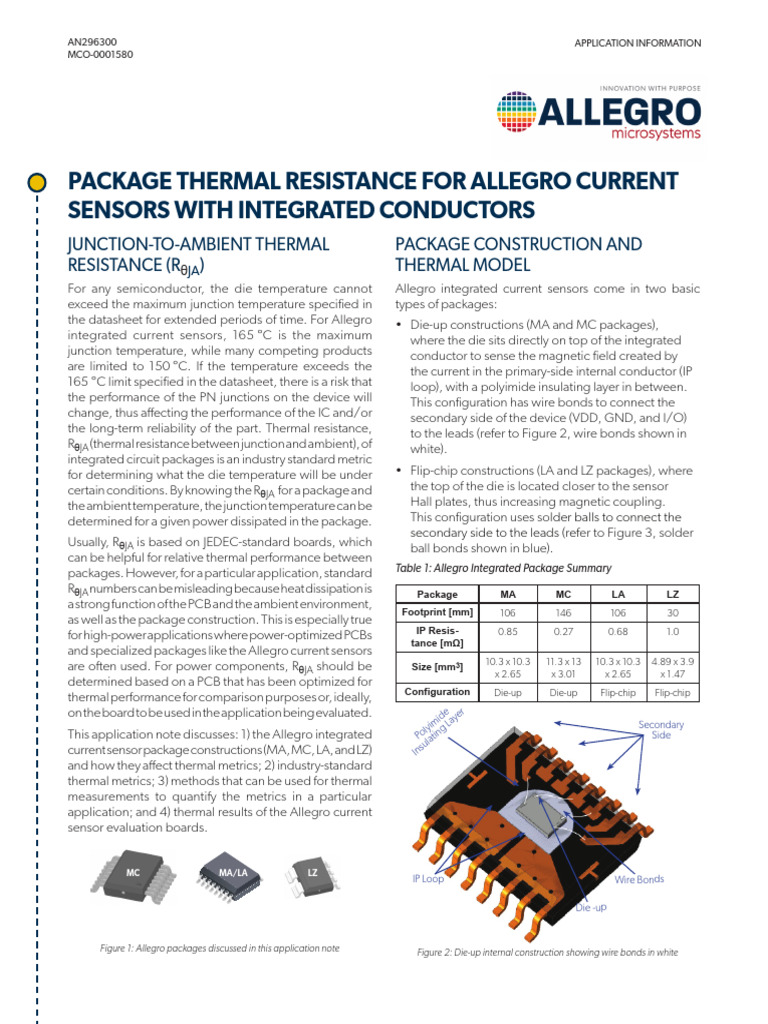 AN296300 Thermal Resistance IC Sensors | PDF | Printed Circuit Board ...