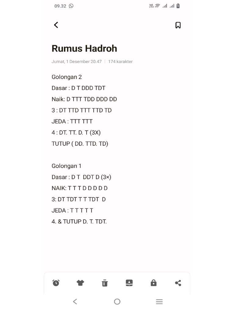 Rumus Hadroh | PDF