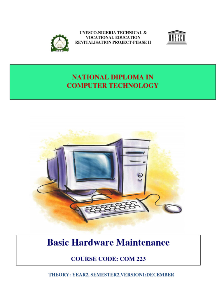 Com 223 Theory Book Basic Hardware Maintenance | PDF | Integrated Circuit | Transistor