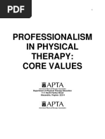 APTA PT Core Values | PDF | Psychotherapy | Physical Therapy