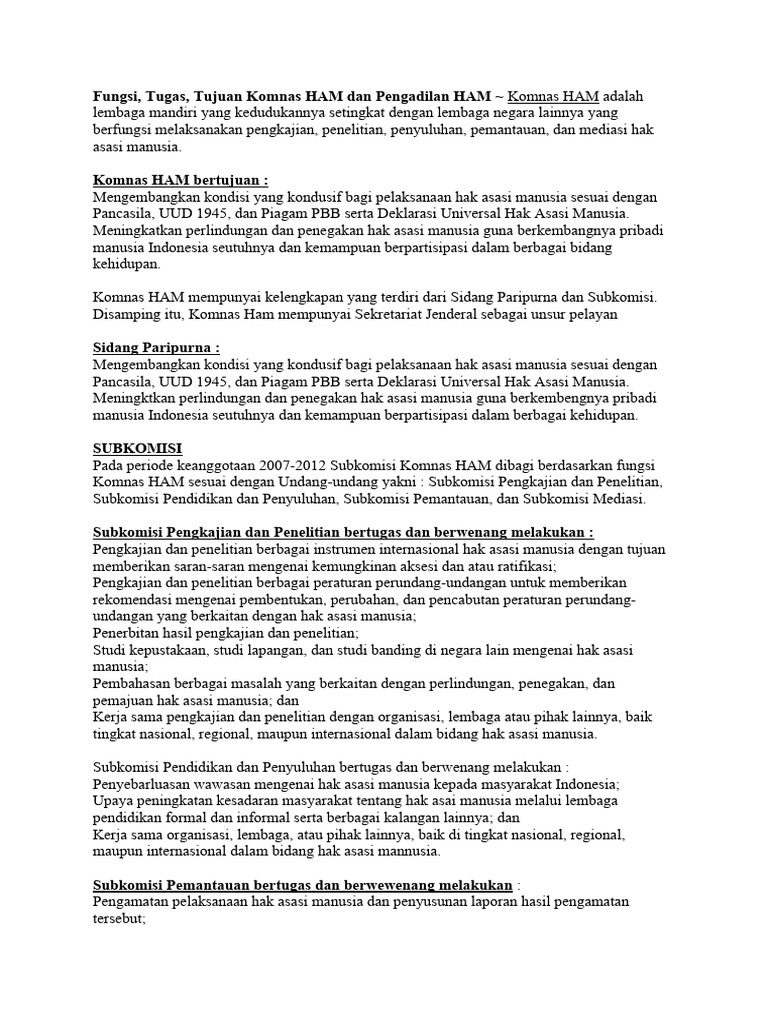 Materi Ham | PDF | Ilmu Sosial | Hukum