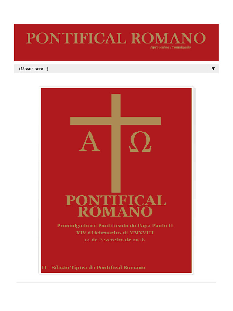 Pontifical Romano | PDF