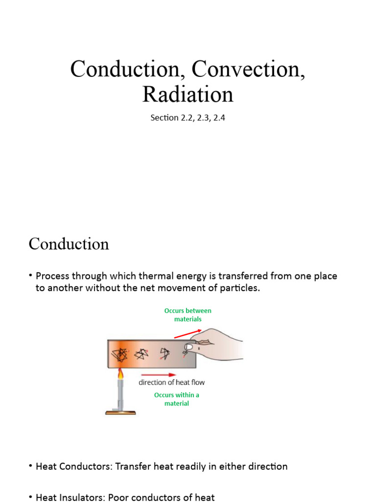 Heat Transfer: Conduction, Convection, Radiation | PDF | Thermal ...