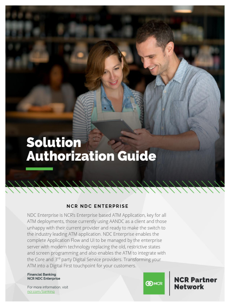 NDC Enterprise - Solution Authorization Guide | PDF | Automated Teller Machine | Html5
