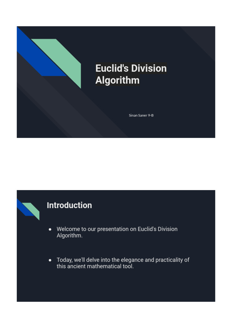 Euclid's Algorithm for Students | PDF | Algorithms | Cryptography