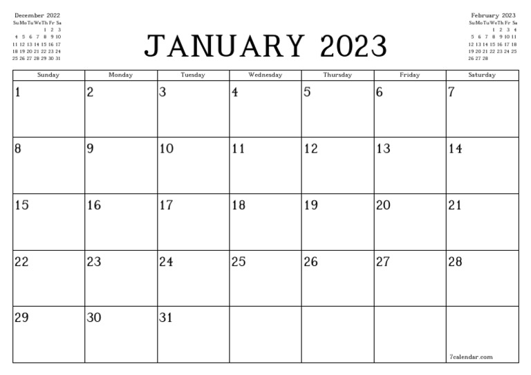 2022-2023 Monthly Calendar Overview | PDF