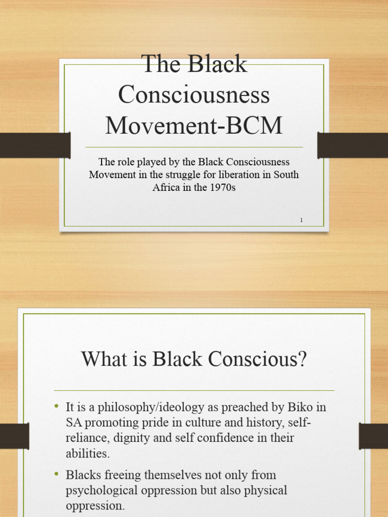 Black Consciousness Movement-1 | PDF | Social Movements | Apartheid
