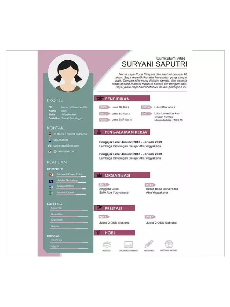 Contoh Resume Terbaru 4 | PDF