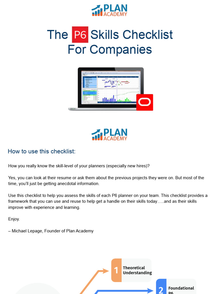 The P6 Skills Checklist For Companies | PDF | Cognitive Science | Cognition