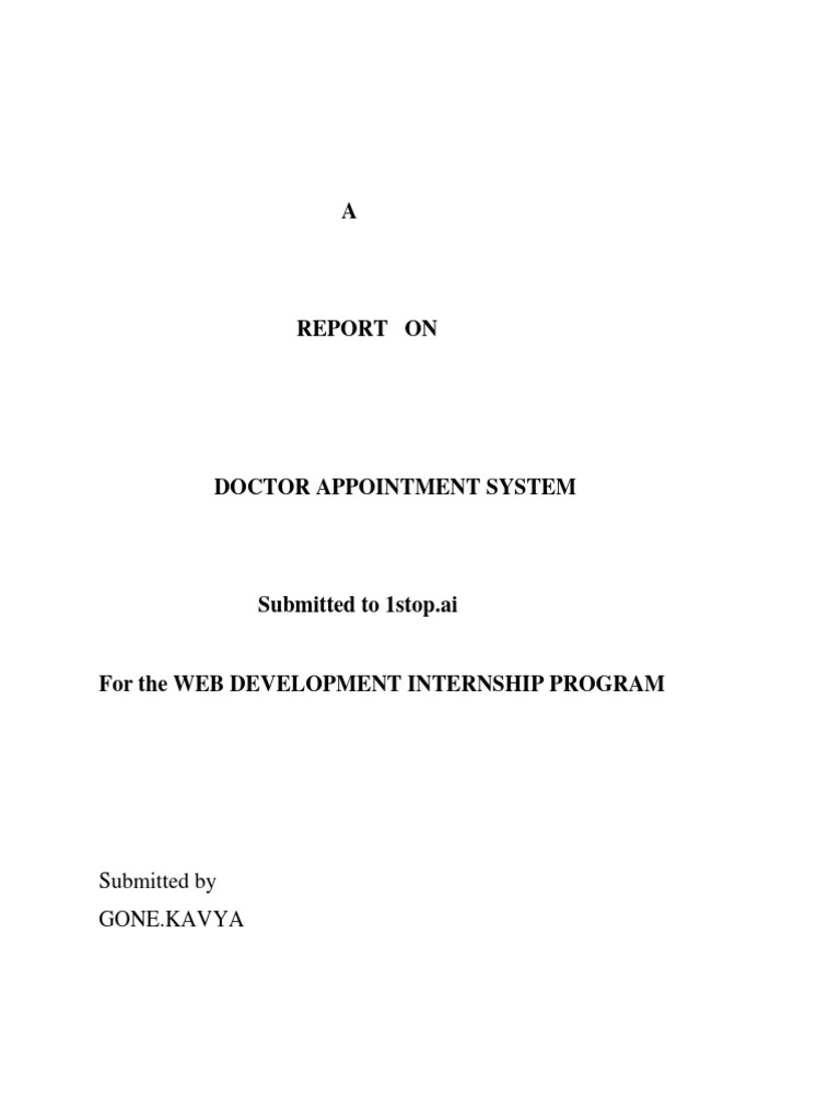 Report On DCTR Appointment | PDF | Php | Html