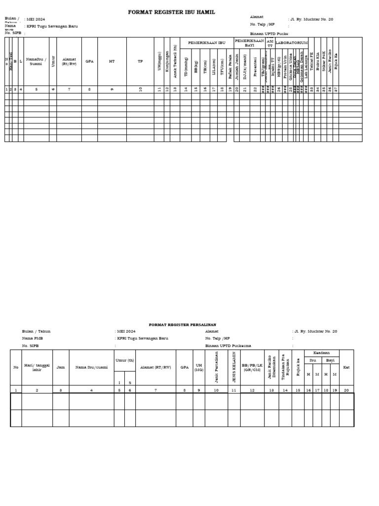 Form Laporan PKM | PDF
