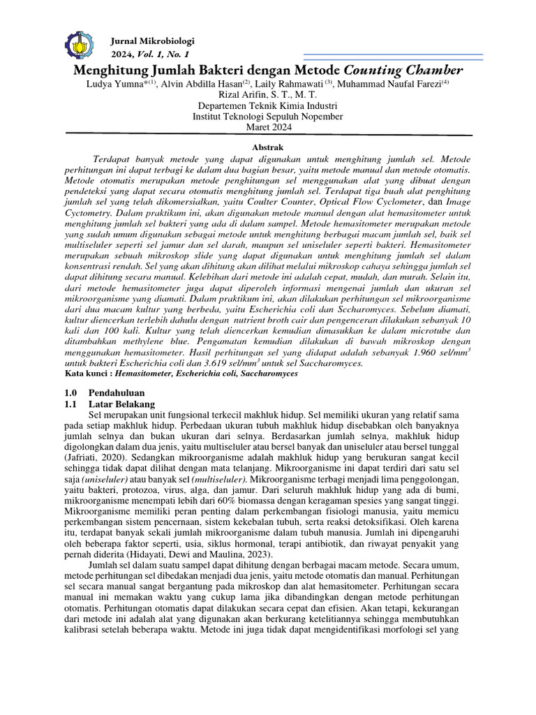 Perhitungan Bakteri | PDF